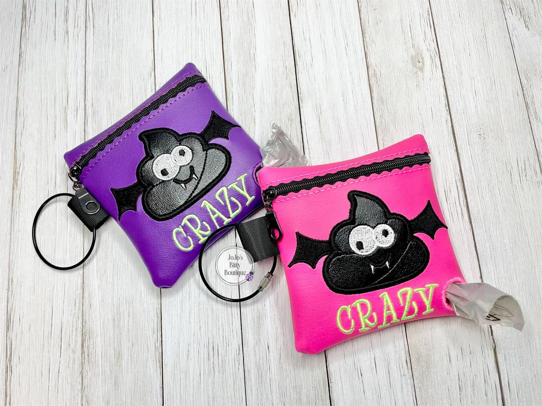 Dog Poop Bag Holders- Bat Shit Crazy - Etsy