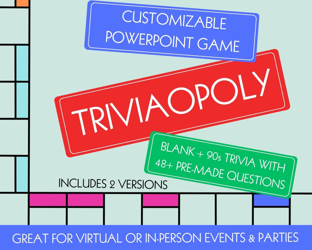 Customizable Powerpoint Game for Parties and Corporate Events ...