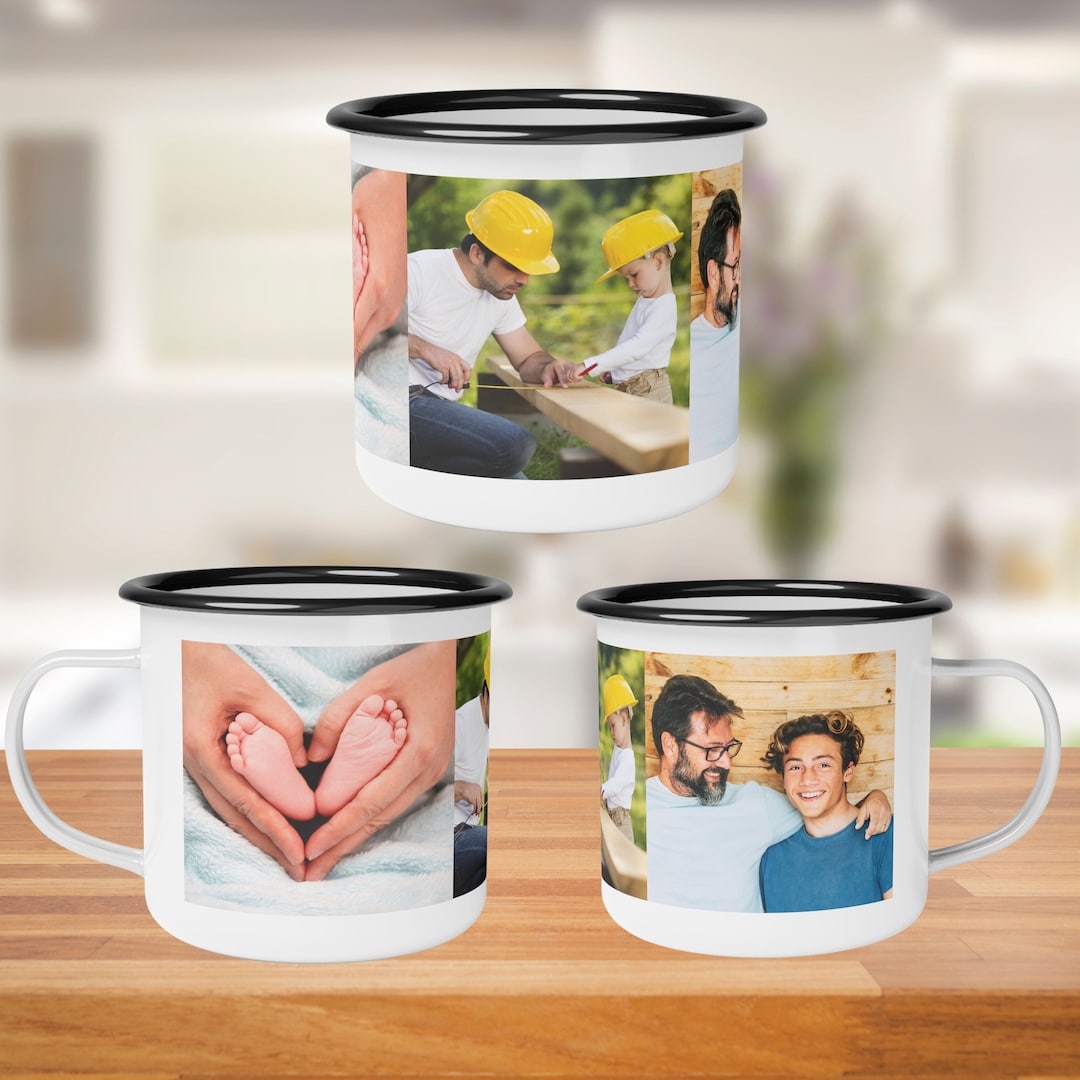 Custom Photo Enamel Mug,personalized Mug With Picture,customized Mug ...
