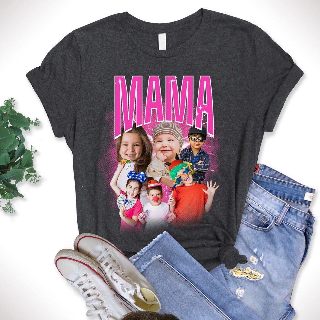 Custom Mama Bootleg Rap Tee,custom Photo Vintage Graphic 90s Tshirt ...