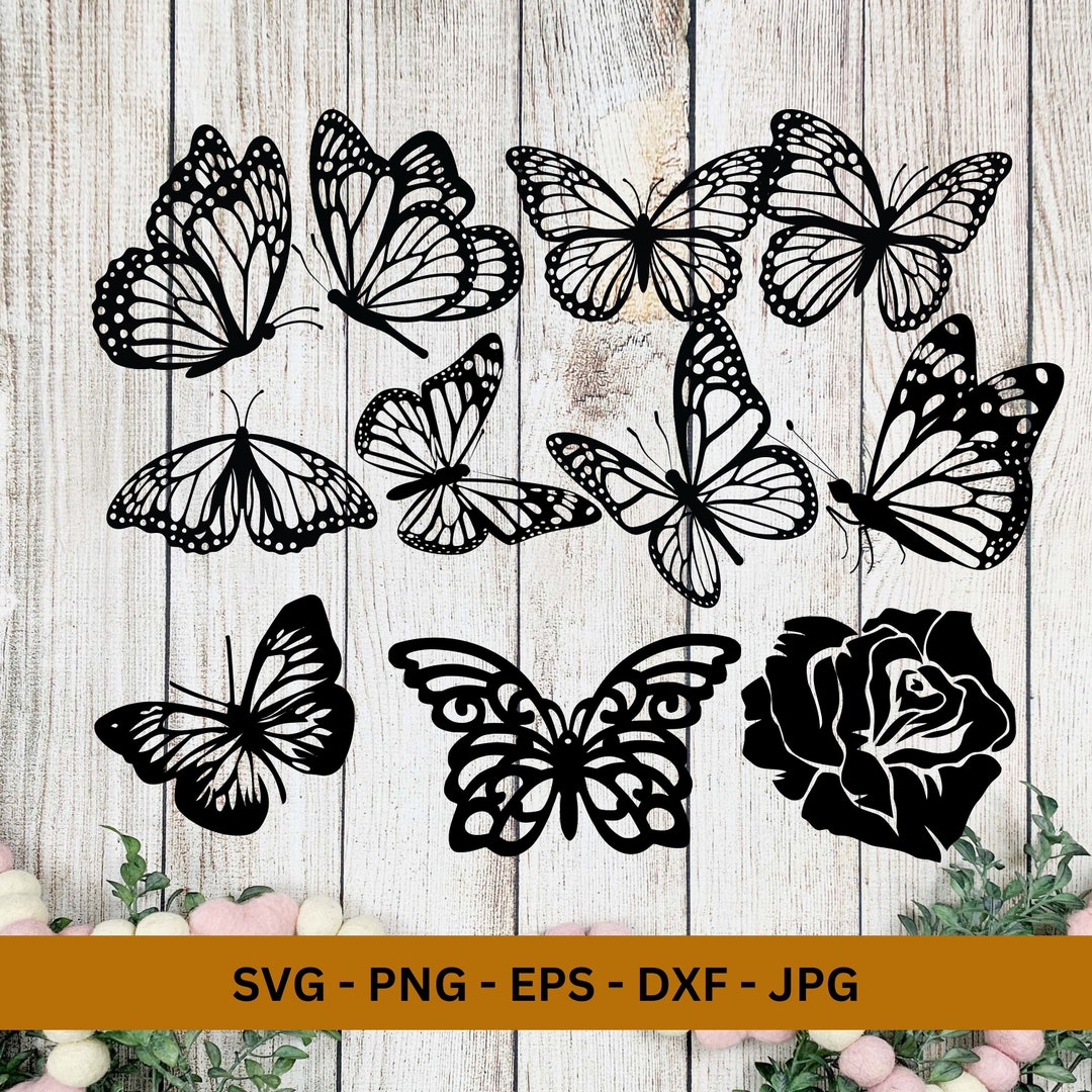 Butterfly SVG, Butterfly Svg Bundle, Layered Butterfly Svg Cut Files ...
