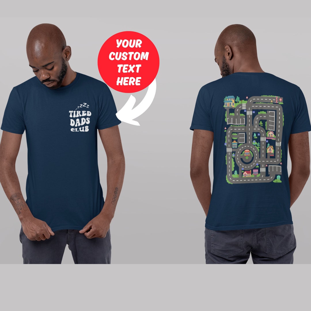 Custom Dad Papa Mat Road Car Race Track Shirt,grandpa Dad Birthday Gift ...