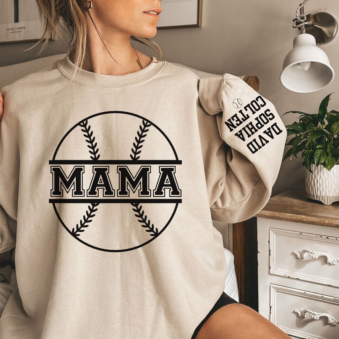 Custom Baseball Name Sweatshirt, Personalized Baseball Mom Gift, in My ...