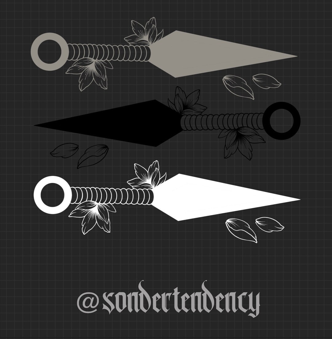 Anime Vinyl Decal - Car Decal - Kunai - Etsy