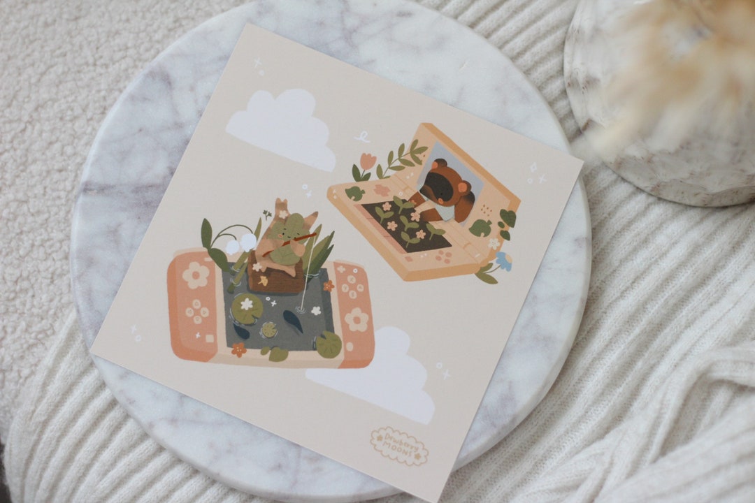 Animal Crossing Tom Nook X Zelda Korok Breath of the Wild Square Art ...