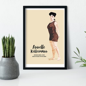 Annette Kellerman PRINTABLE Poster / Strong Women Wall Poster | Etsy