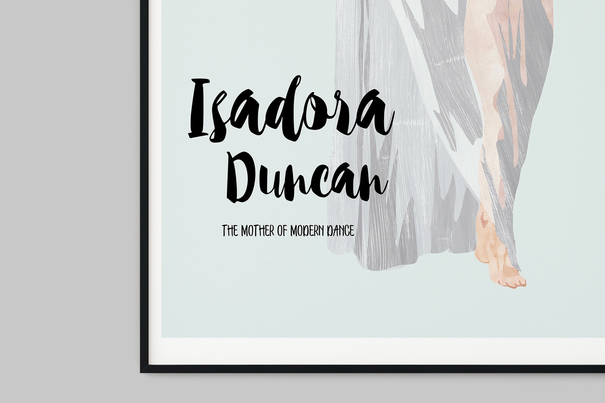 Isadora Duncan PRINTABLE Poster Decoration. Strong Women Wall - Etsy
