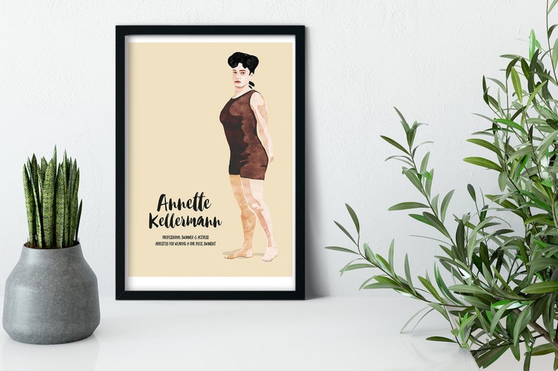 Annette Kellerman PRINTABLE Poster / Strong Women Wall Poster - Etsy