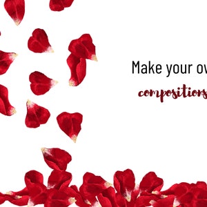 Saint Valentine's Day Roses Clip Art Set, Cute Printable Roses for ...