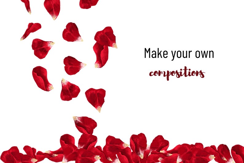 Saint Valentine's Day Roses Clip Art Set, Cute Printable Roses for ...