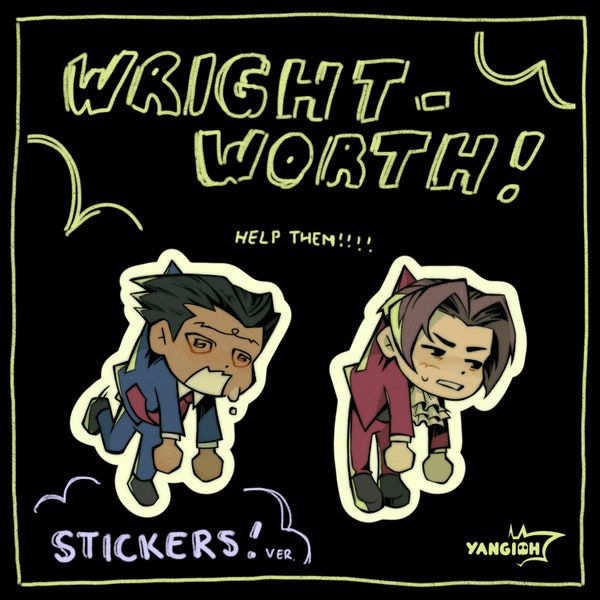 Great Ace Attorney Stickers - Etsy