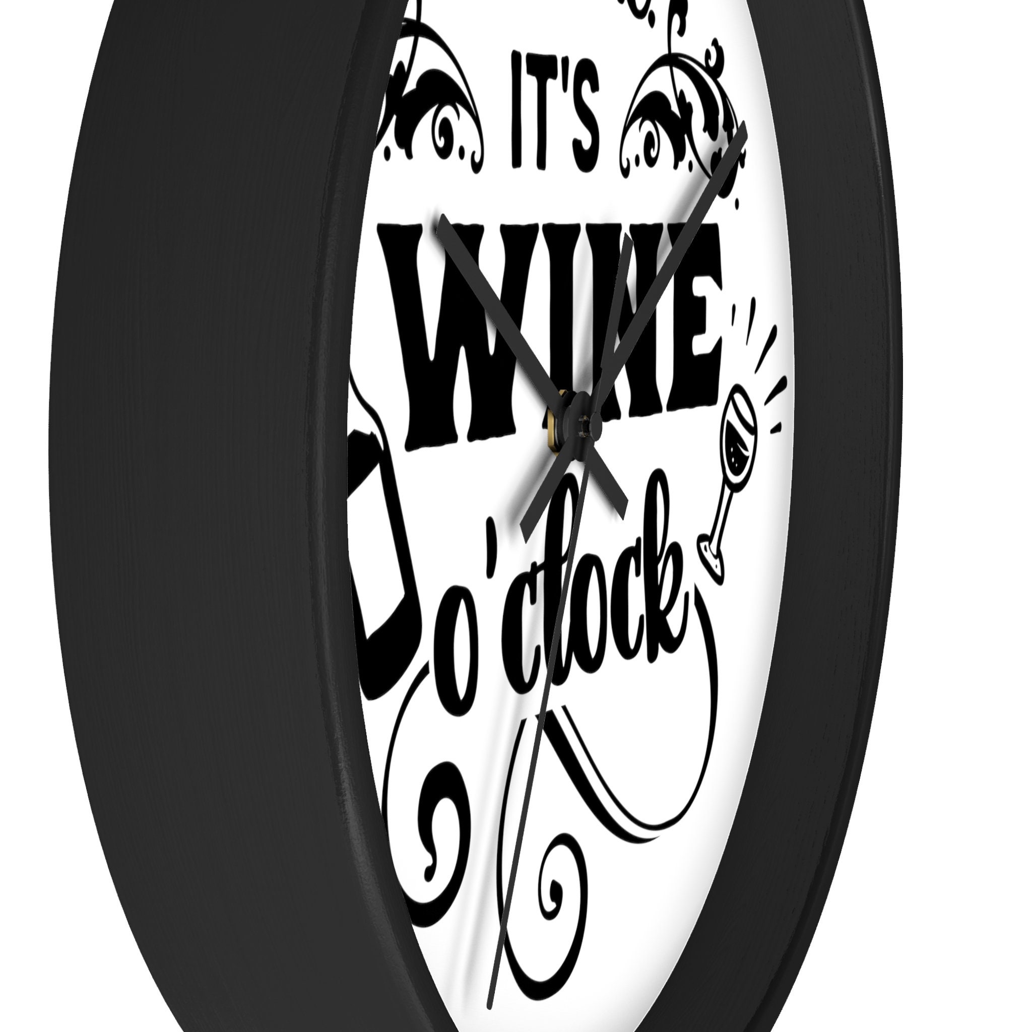 Oh Look It's Wine O'clock Wall Clock Wine Theme - Etsy