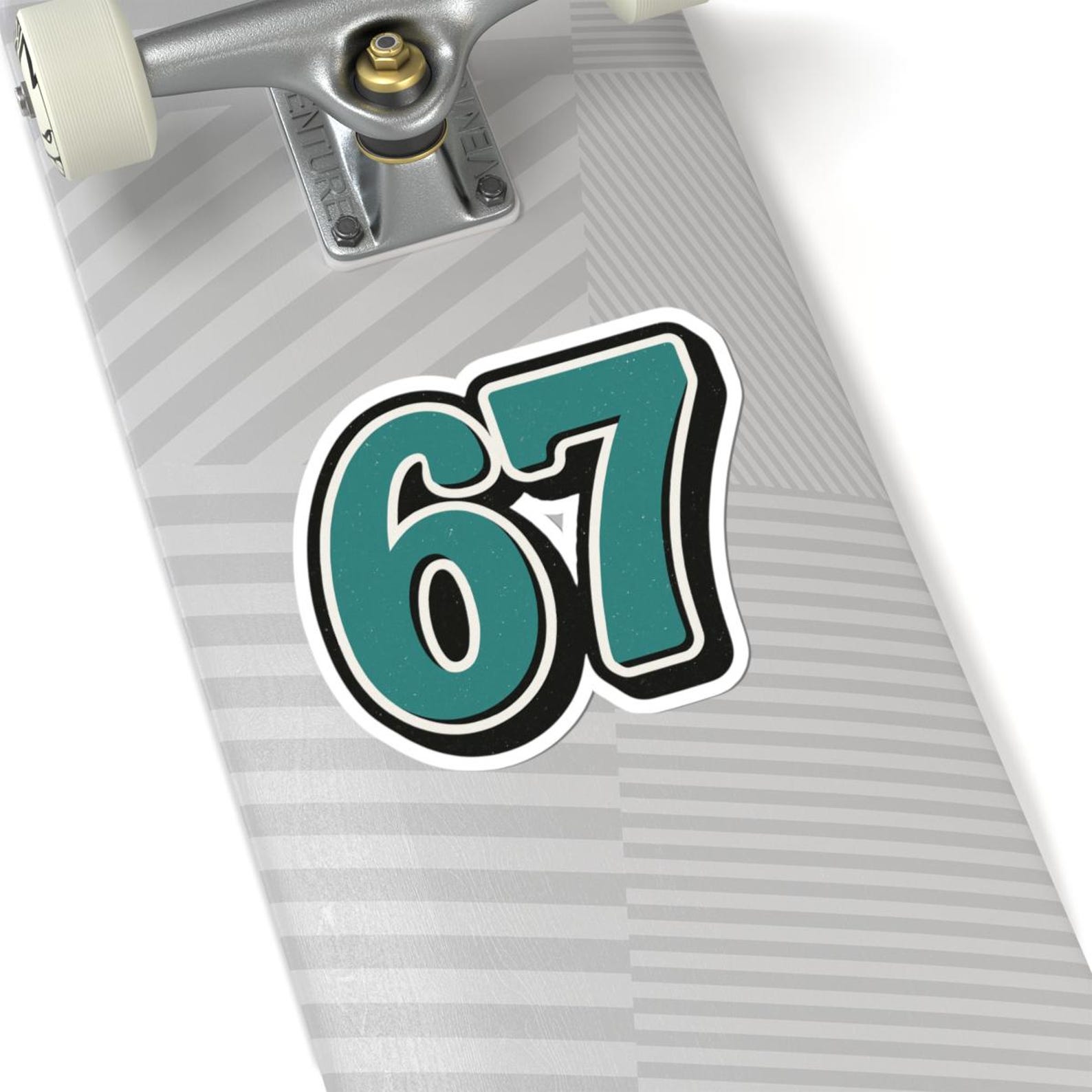 67 Sticker, Youth Decal, '67', Peace Sign Icon, Six Seven, 6 7 Sticker ...