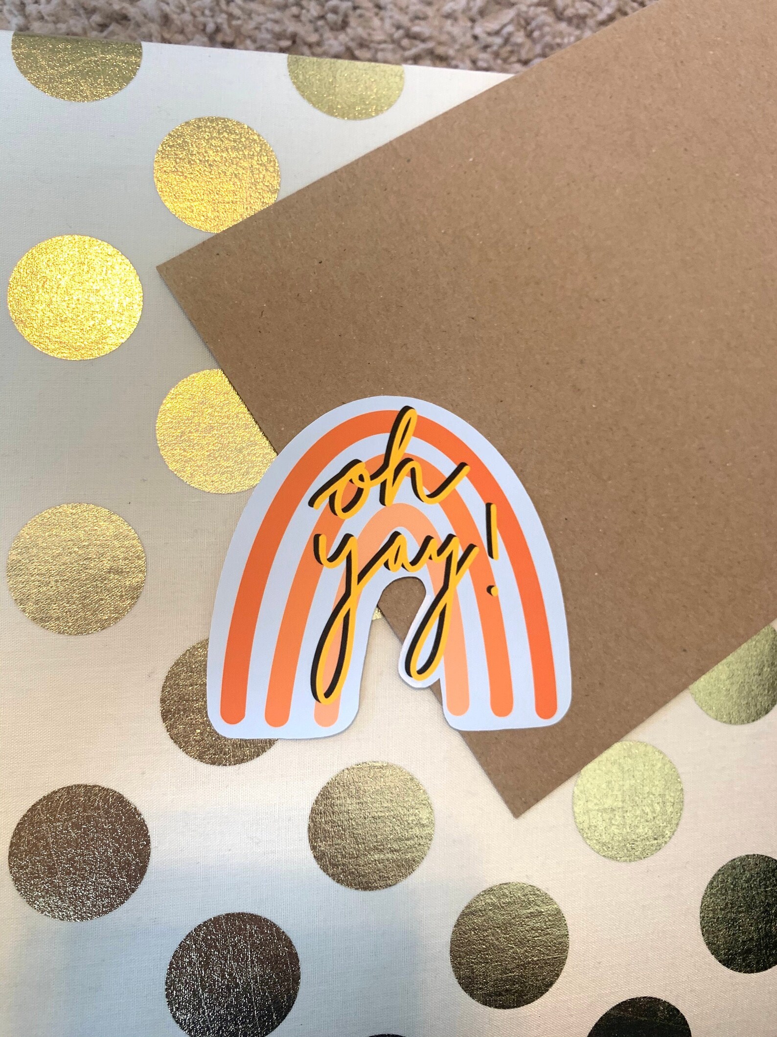 Oh Yay Sticker | Etsy