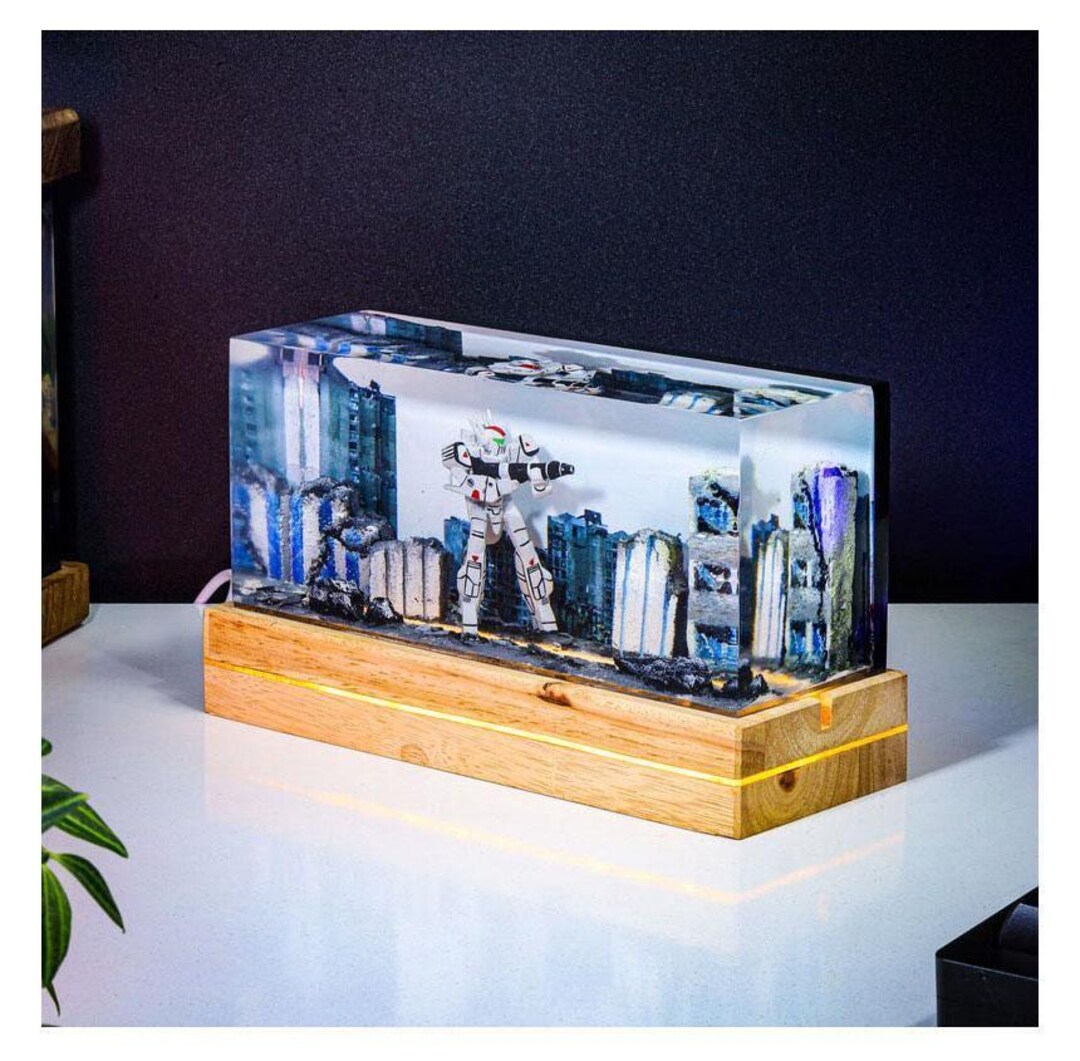 Diorama Robotech Miniature Night Light Lamp Robotech Diorama Modern ...