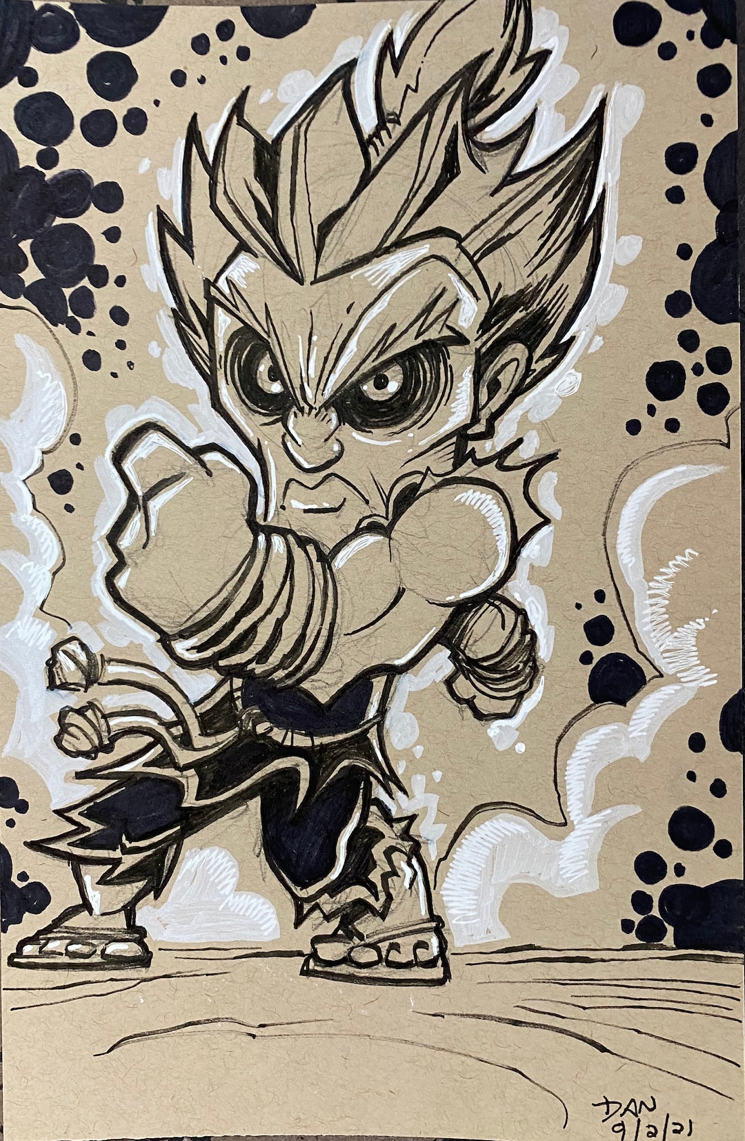 Akuma - Original Pen and Ink Sketch - Etsy