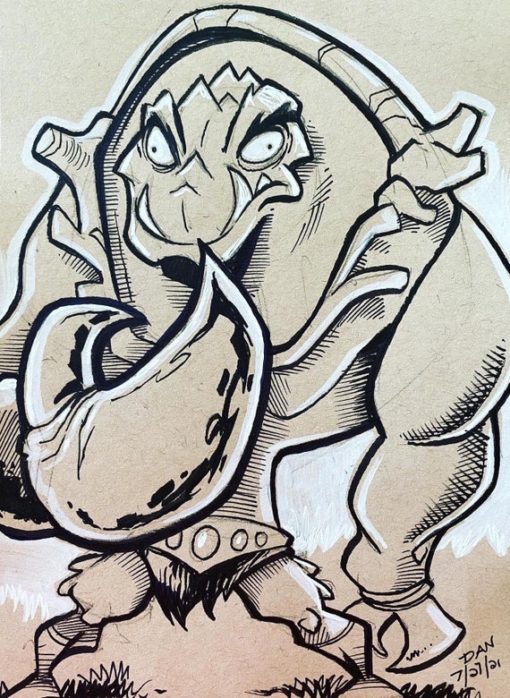 Clawful Original Pen and Ink Sketch | Etsy