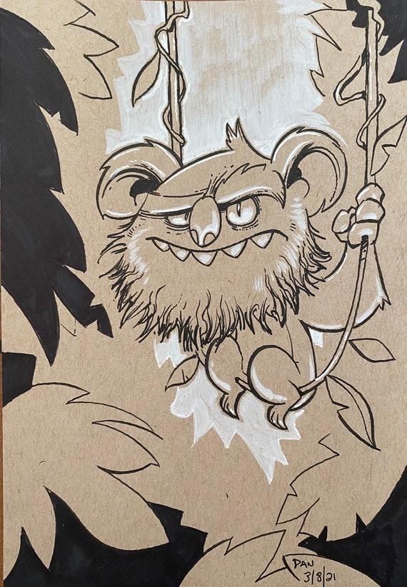 Australian Drop Bear Drawing