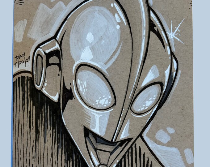 Ultraman - Original Pen and Ink Sketch - Etsy