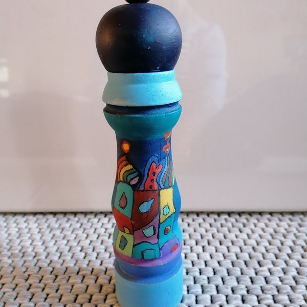 Painted Pepper Mill - Etsy