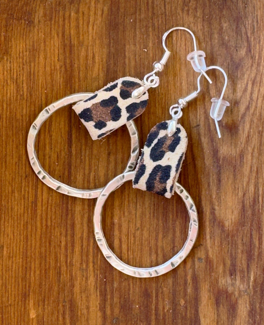 Leopard Print Hoop Earrings - Etsy