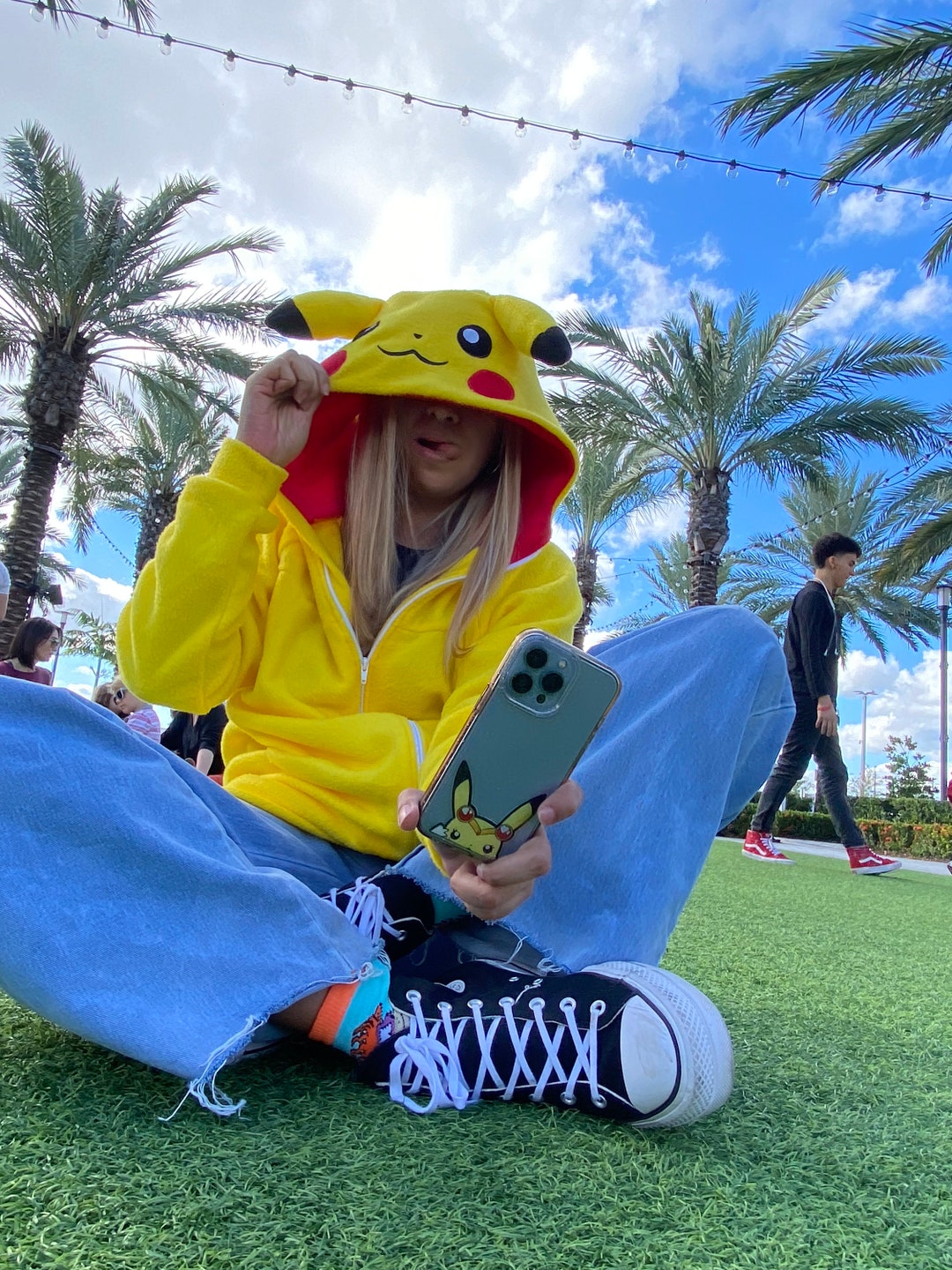 Hoodie Pikachu Jacket Pikachu Sweater Pokemon - Etsy