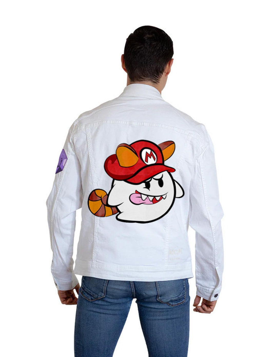 Mario Denim Jackets Craftsmanship Superior Quality / King Boo Mario ...