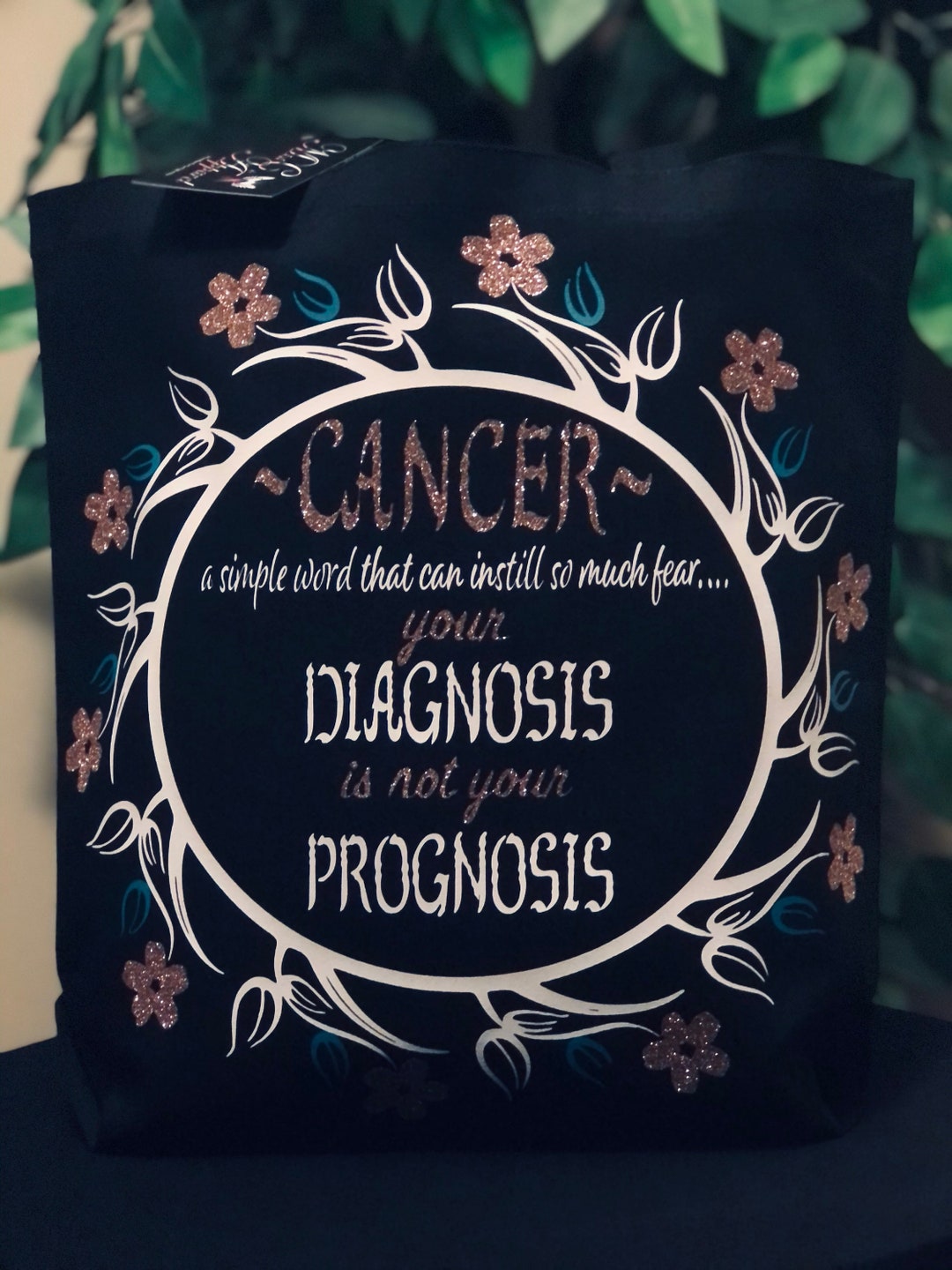 Cancer Diagnosis Tote Bag,cancer Awareness, Cancer Warrior,chemo Tote ...