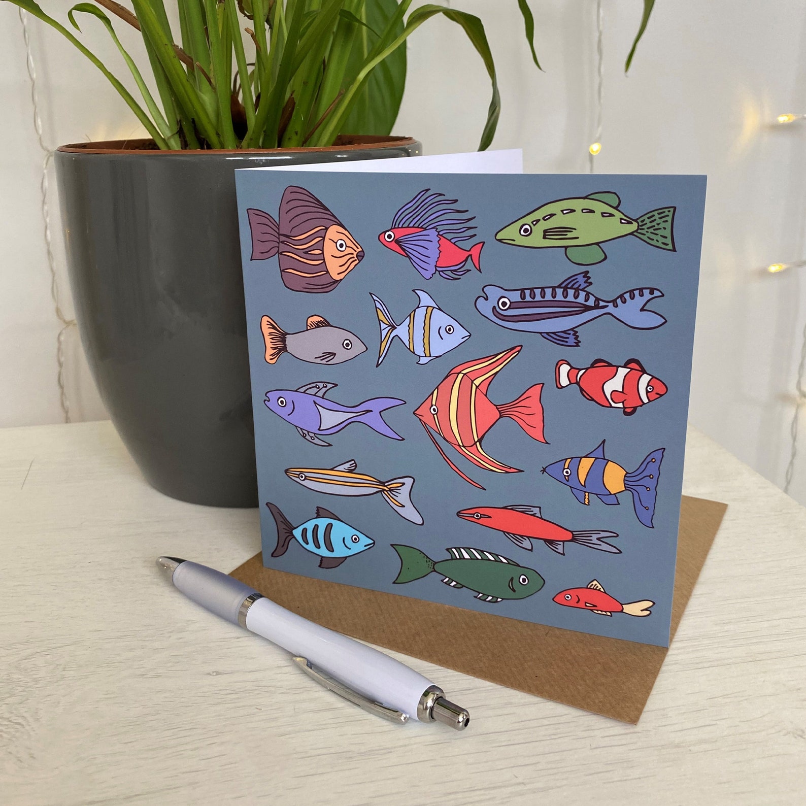 Fish Birthday Card, Tropical Fish Card, Fish Card - Etsy UK