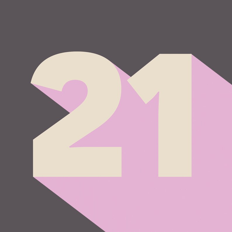 21st Birthday Card Girl 21st Birthday Card 21 Today Card - Etsy