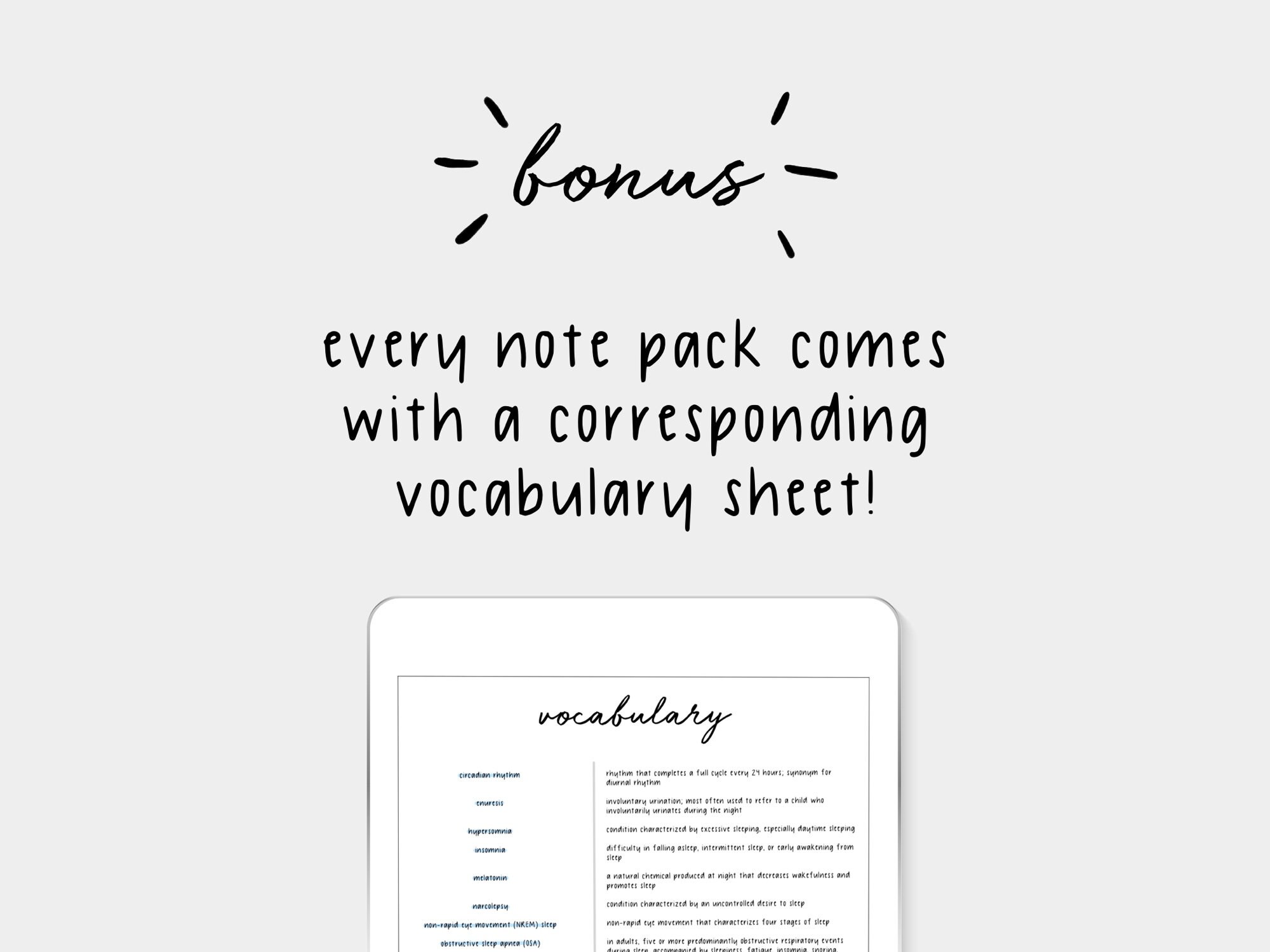 REST + SLEEP Notes Pack | Fundamentals | Nursing School Notes | Digital ...