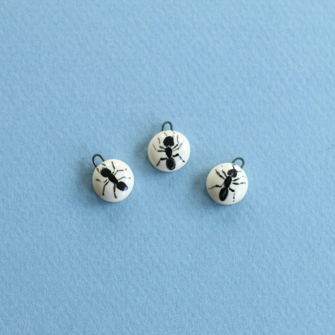 Mini Ceramic Ant Charm - Carpenter Ant - Handmade Pendant - Etsy