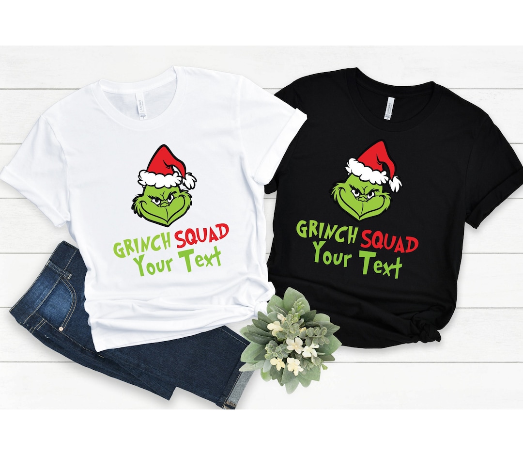 Family Matching Grinch Shirt, Christmas Grinch Squad Shirt, Family ...