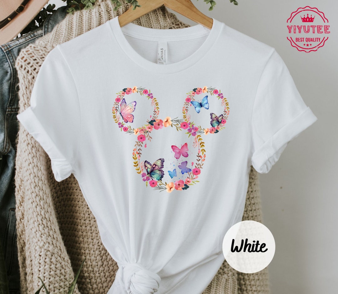 Butterfly Flower Mickey Mouse Shirt - Epcot Garden Festival Tee - Etsy
