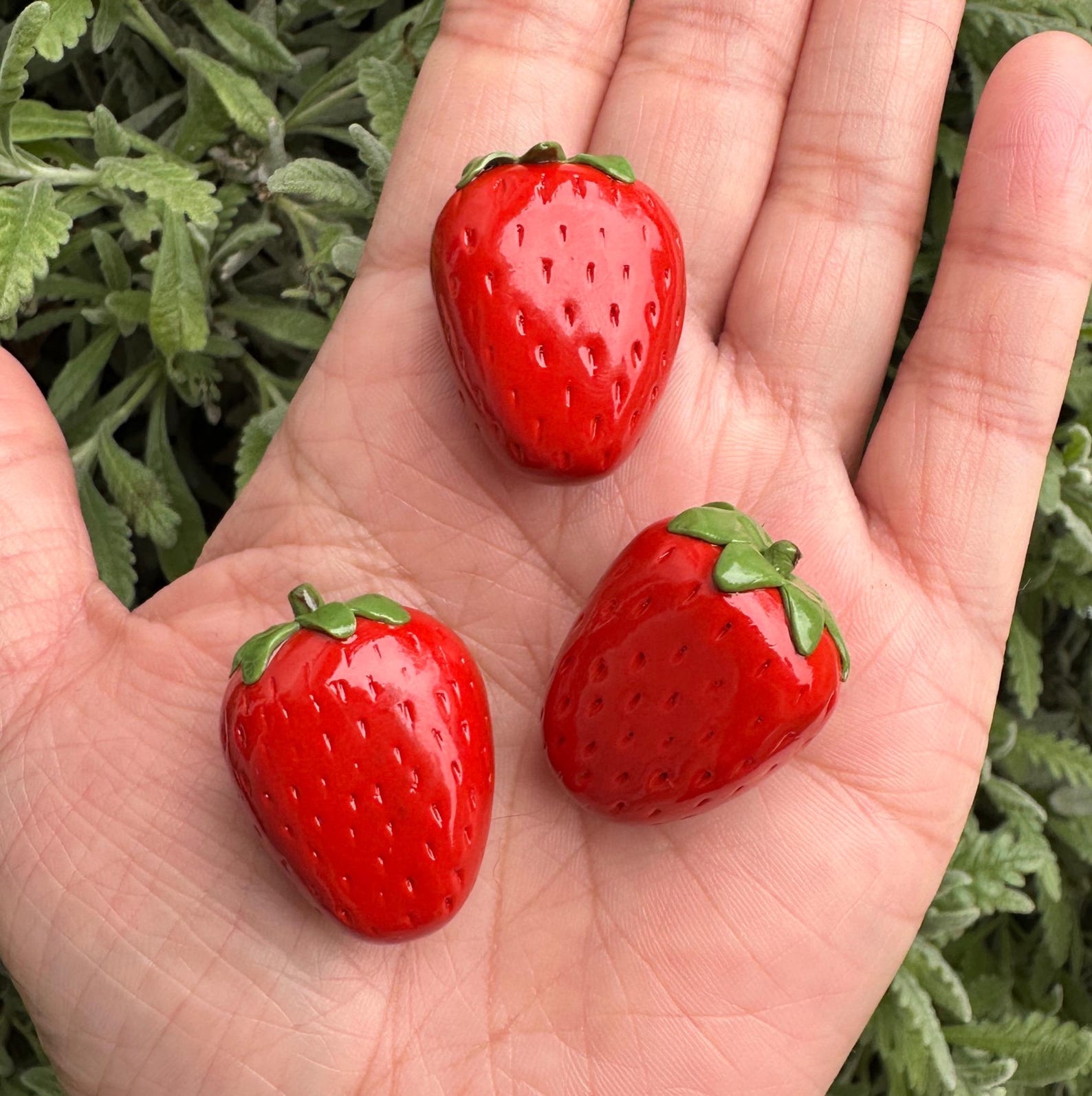 Strawberry Magnet - Handmade Fruit Polymer Clay Magnet - Etsy