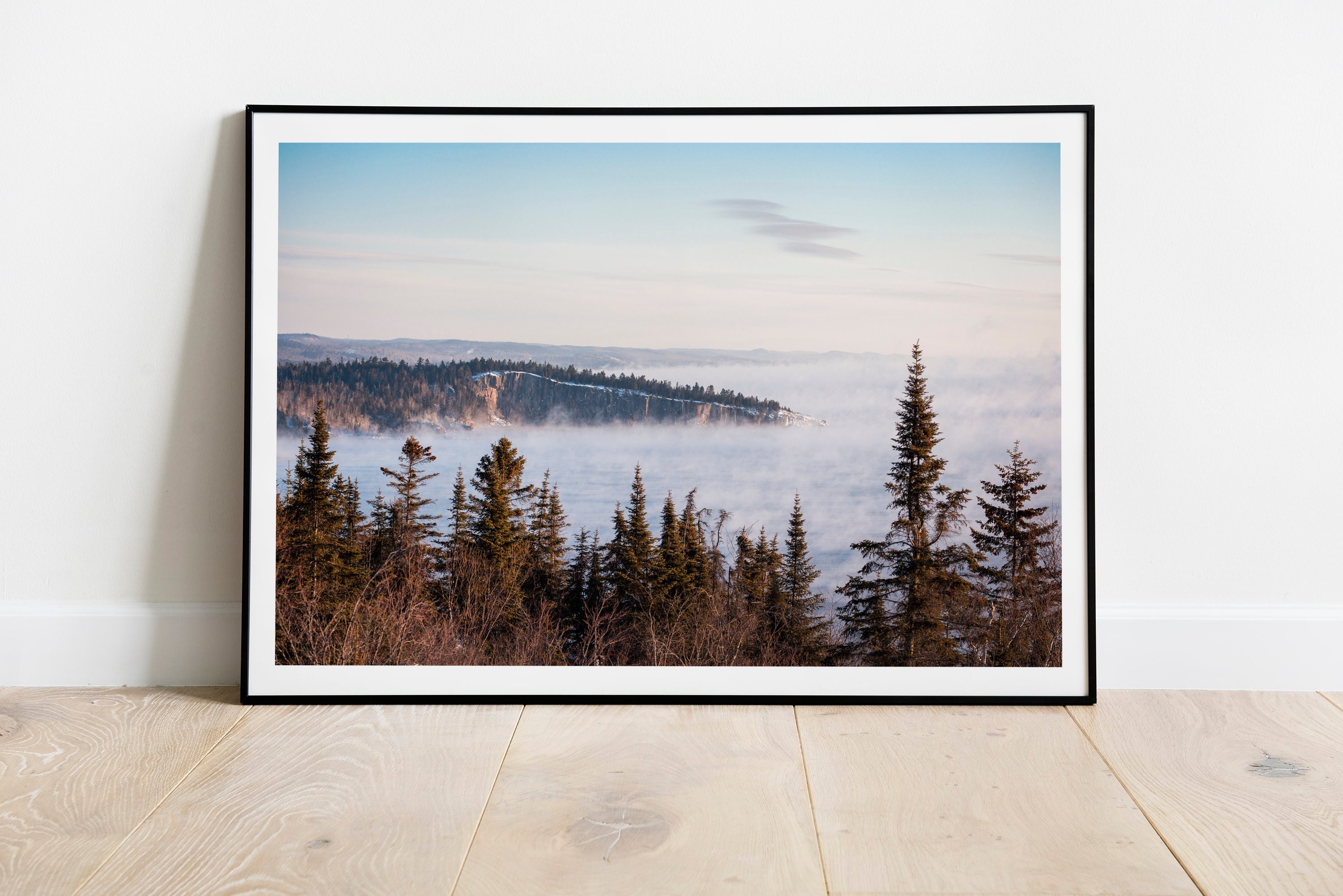 Lake Superior Sea Smoke Print North Shore Print Winter - Etsy