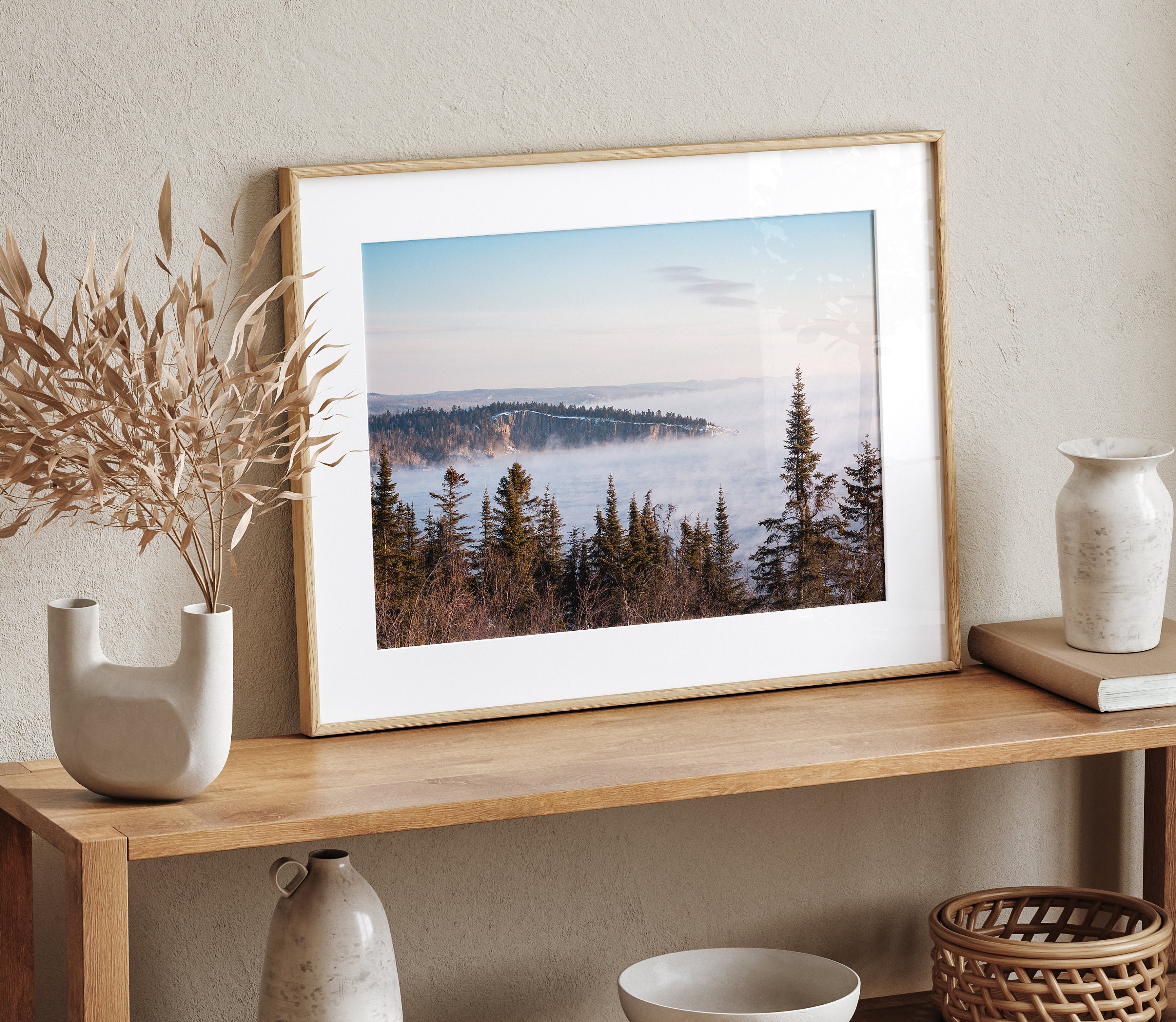 Lake Superior Sea Smoke Print, North Shore Print, Winter Photography ...