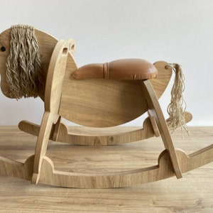 Rocking Horse, Rocking Toy, Wooden Rocking Horse for Toddler, Gift for ...