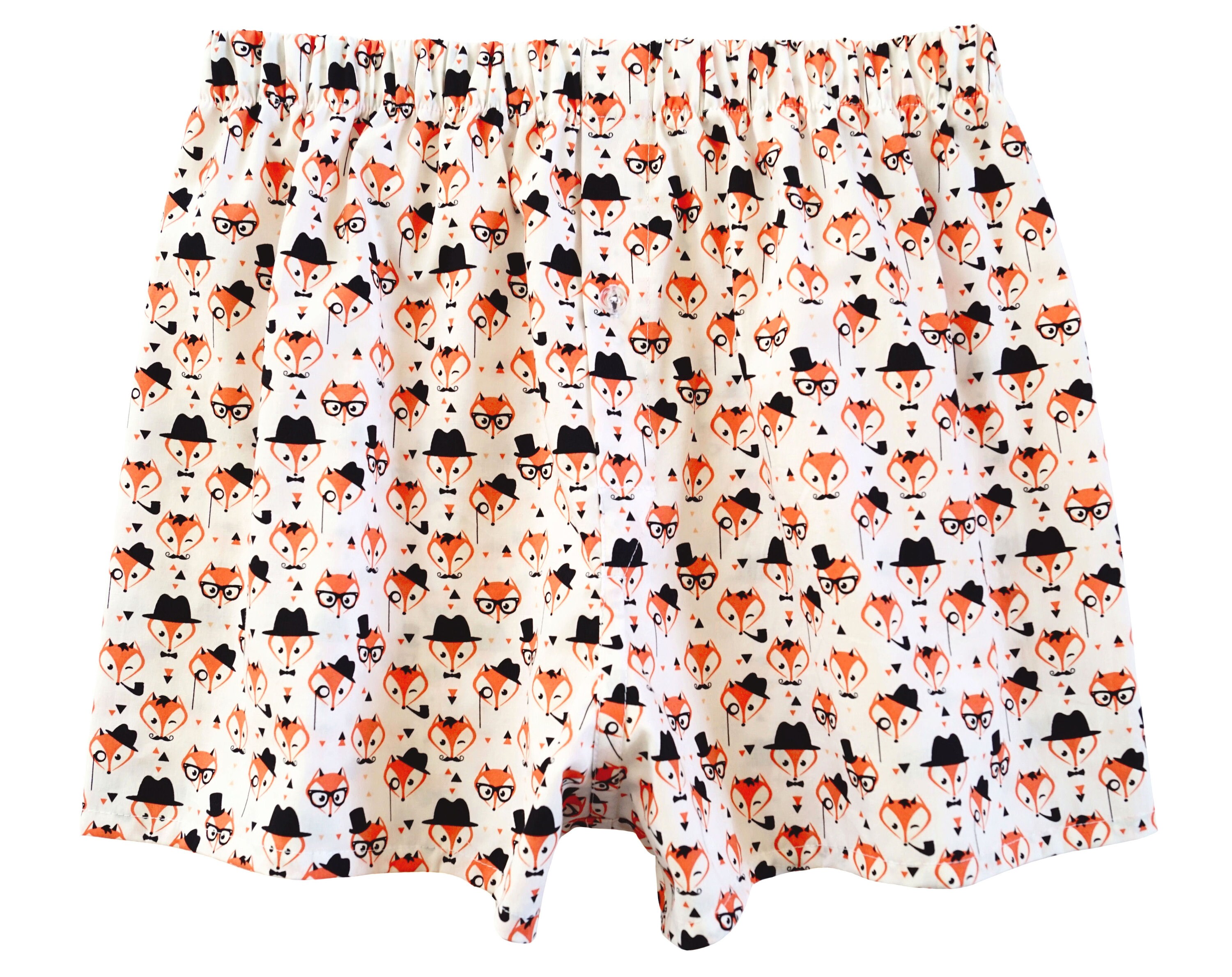 Smarty fox boxers orange boxer shorts | Etsy