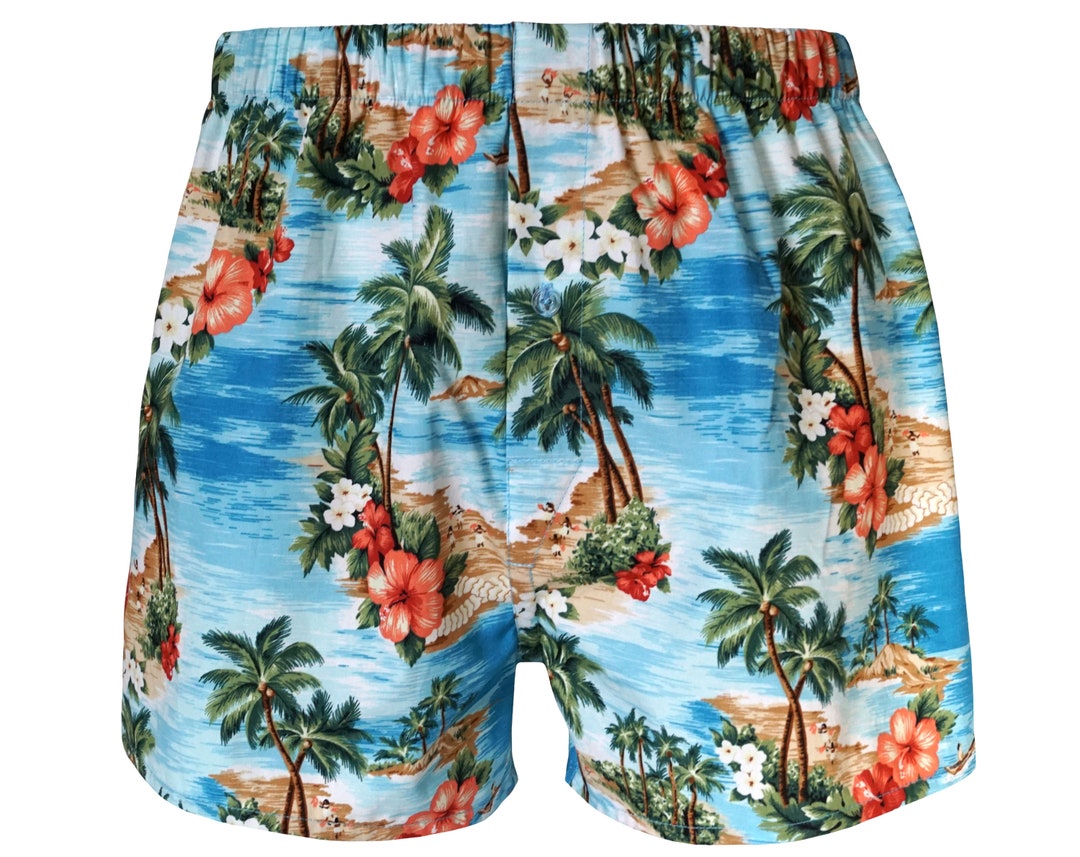 Tropical Island Boxers - Exotic Summer Boxer Shorts - Etsy