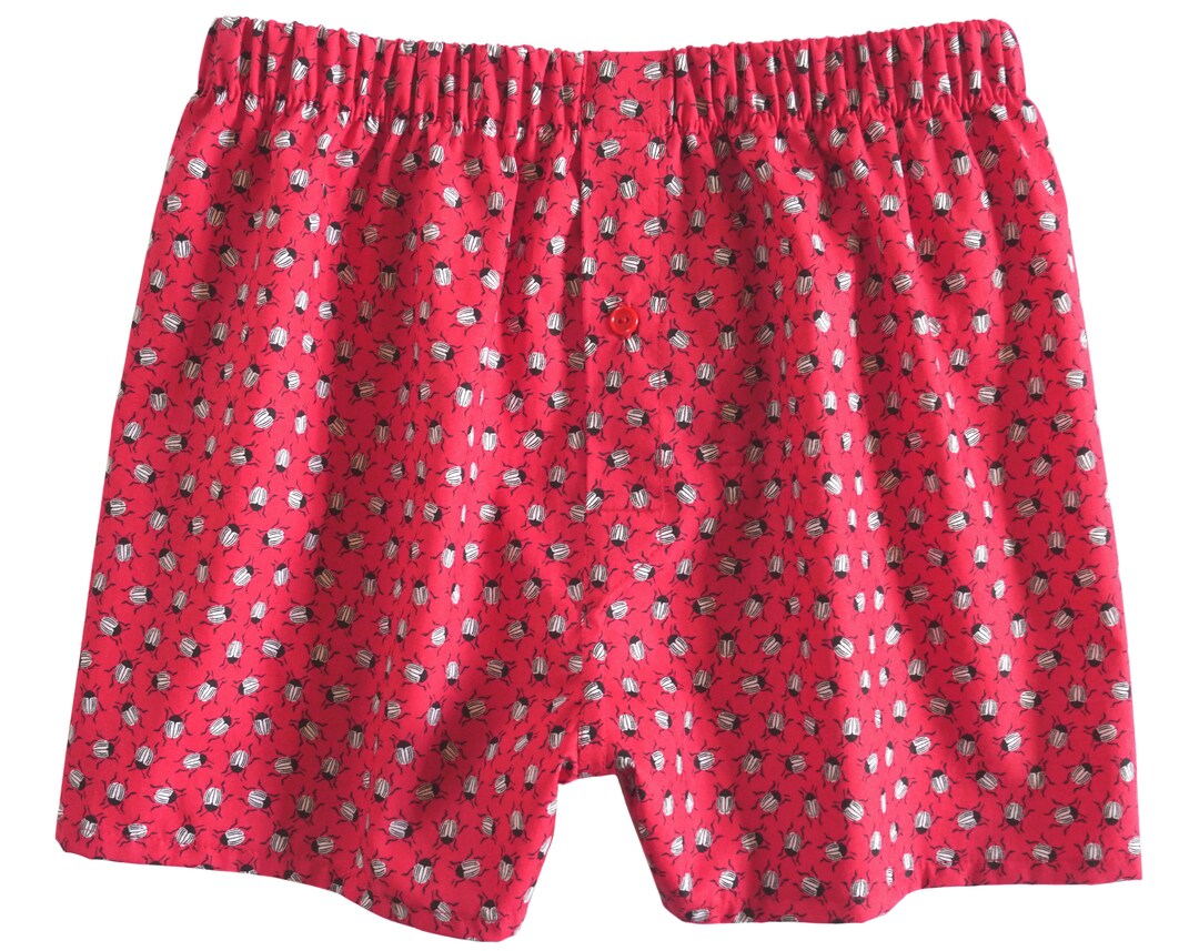 Beetle Party Boxers Red Insect Boxer Shorts - Etsy