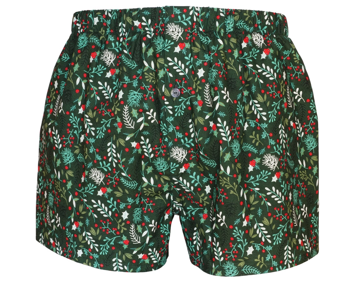 Festive Garland Boxers - Christmas Boxer Shorts - Etsy UK