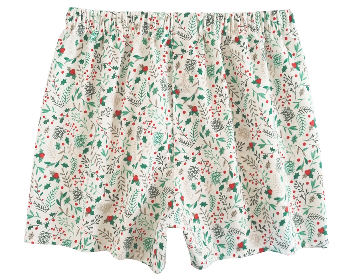 Festive Garland Boxers - Christmas Boxer Shorts - Etsy UK