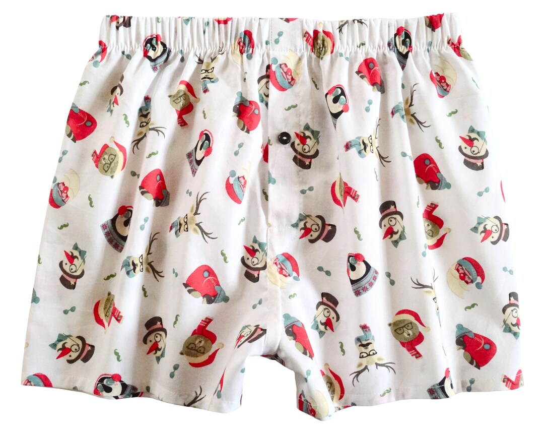 Santa Festive Friends Boxers - Christmas Boxer Shorts - Etsy
