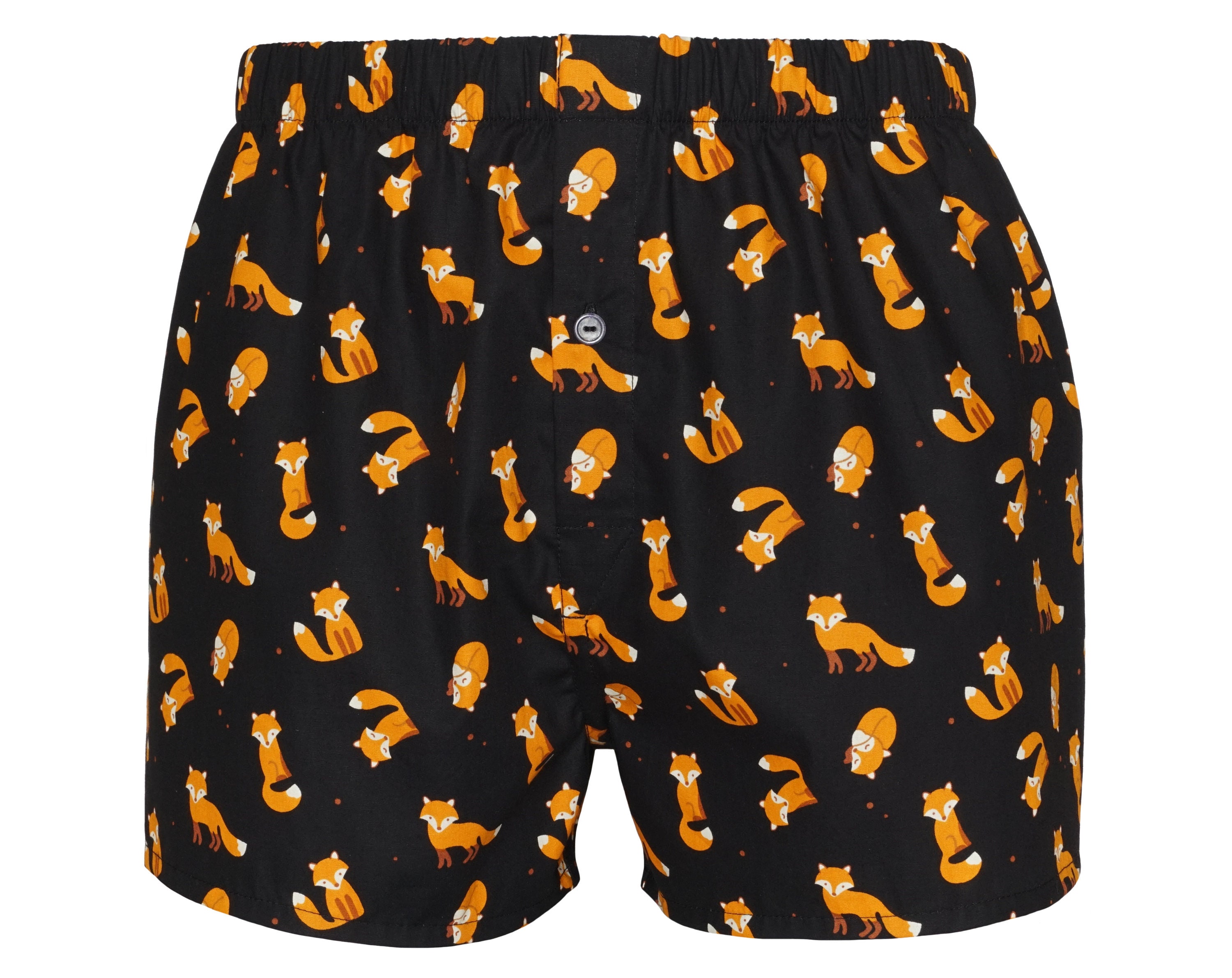 The Night Fox Boxers - Dark Blue or Black Boxer Shorts - Etsy