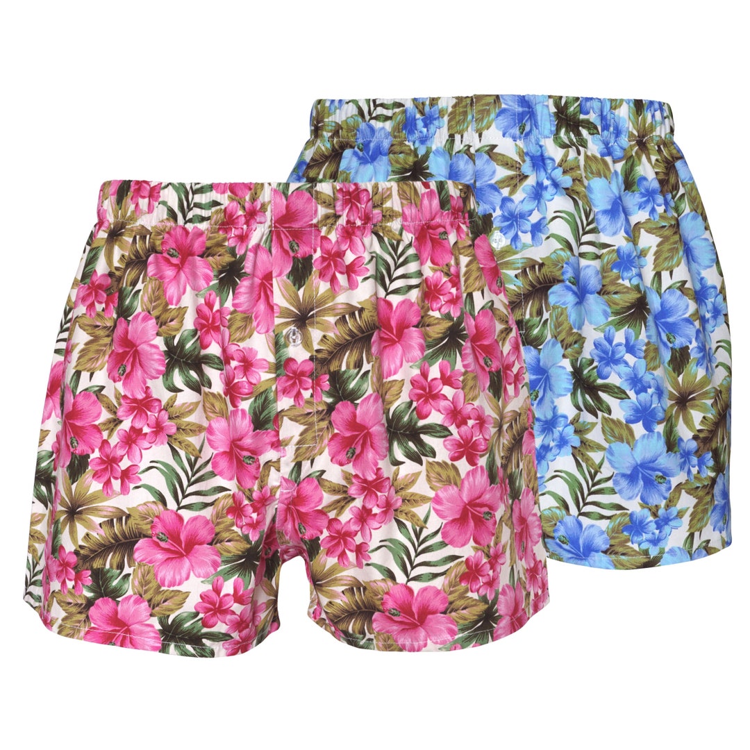 Hibiscus Boxers - Tropical Flowers Unisex Boxer Shorts - Etsy