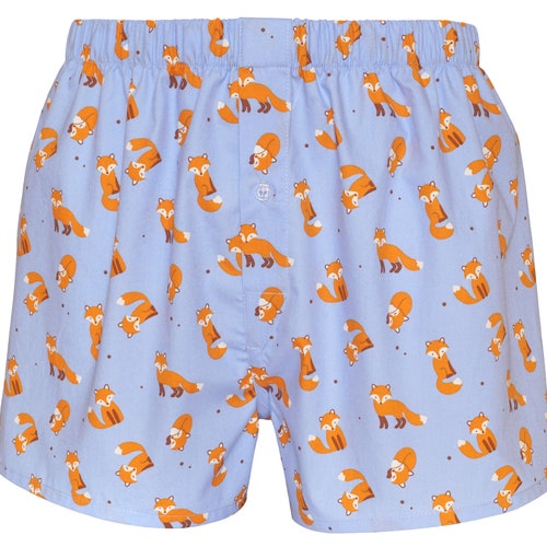 The Night Fox Boxers Dark Blue or Black Boxer Shorts - Etsy