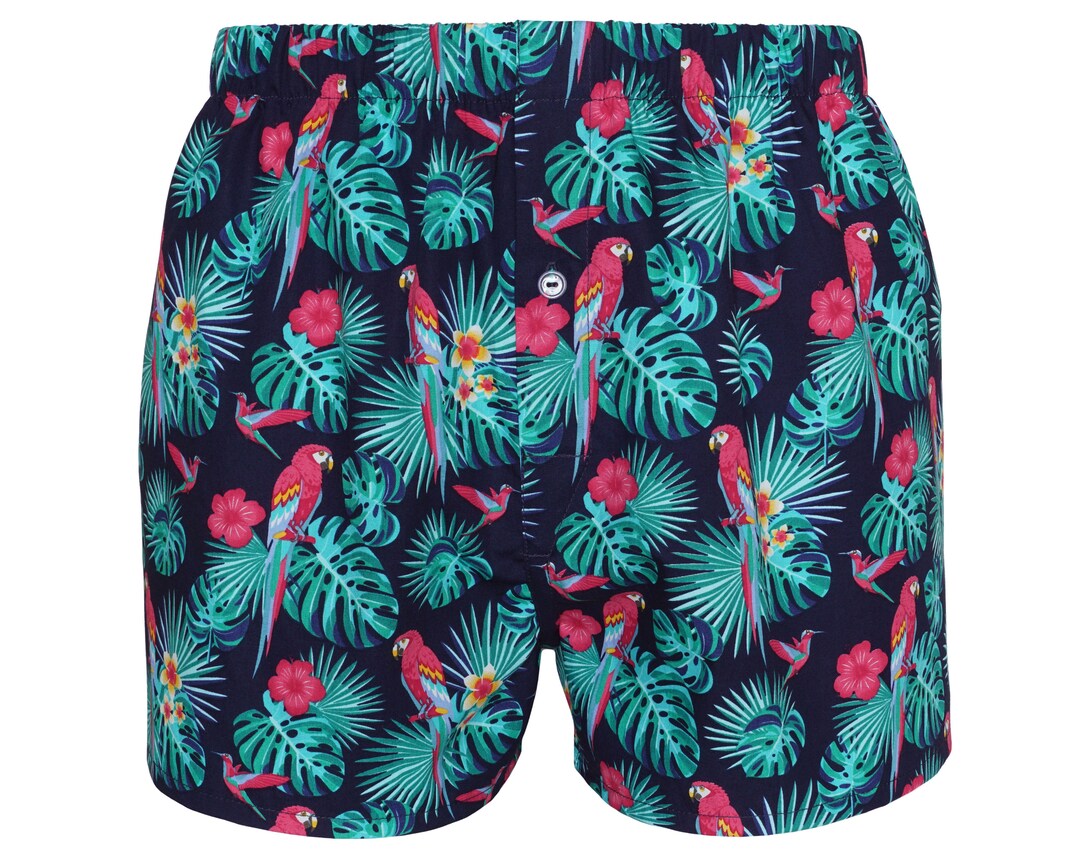 Tropical Parrot Boxers - Exotic Birds Wildlife Boxer Shorts - Etsy