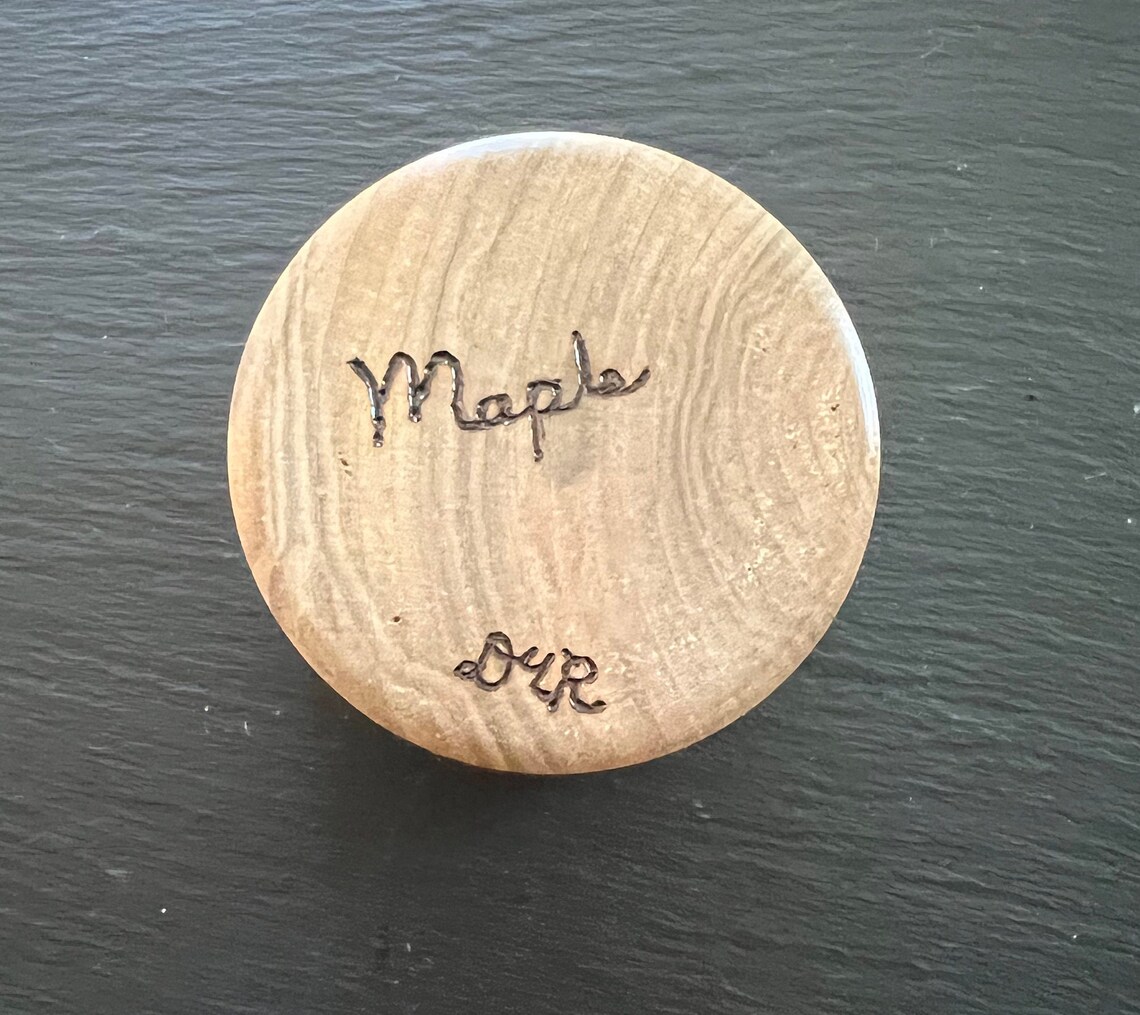 Small Hand Turned Maple Bowl. Signed by Artist on the Base. Perfect ...
