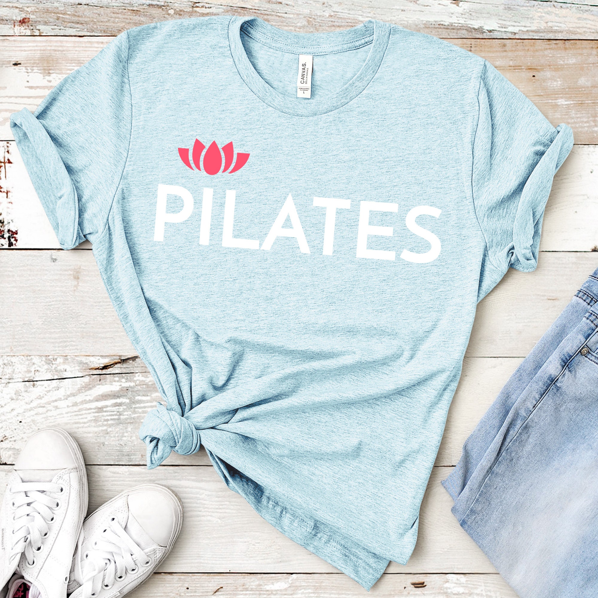Pilates T-shirt Gym Shirt Casual Training Shirt Health and Fitness - Etsy